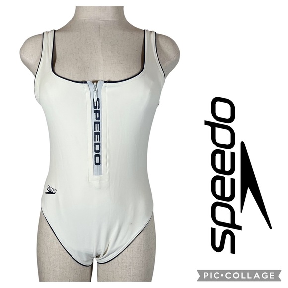 Speedo | Swim | Vintage Speedo White Swimsuit | Poshmark